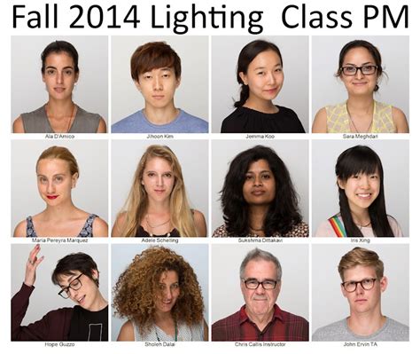 Fall Lighting Class PM Lesson Direction Of Light Diffusion Diffraction And Using One Light