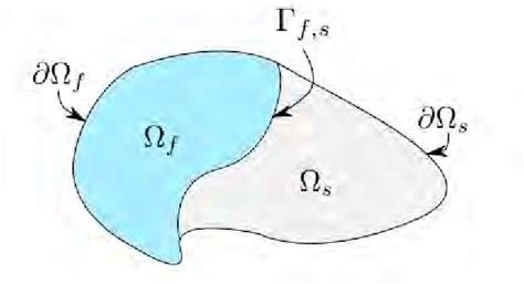 1 Notional Fsi Problem Depicting The Uid And Solid Domains Sharing A Download Scientific