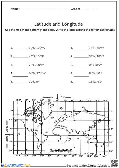 Free Printable Longitude And Latitude Worksheets Free Printables Hub