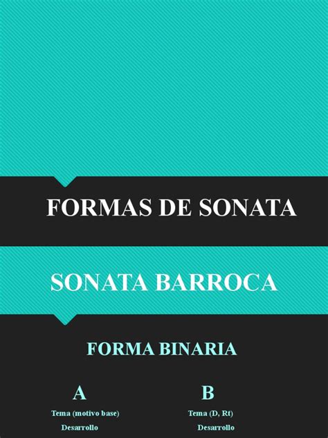 Estructuras De Sonata Barroca Y Clásica Pdf Métodos Y Materiales De