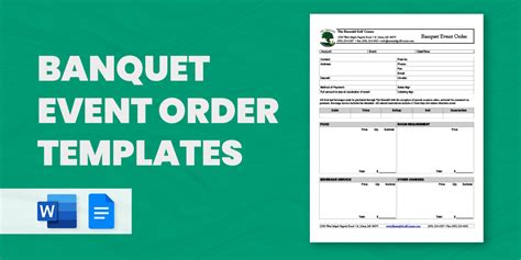 20 Banquet Event Order Templates In Pdf Doc Xls
