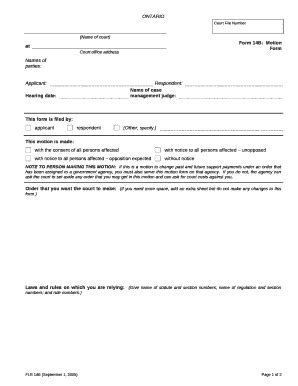 14b motion Doc Template | pdfFiller