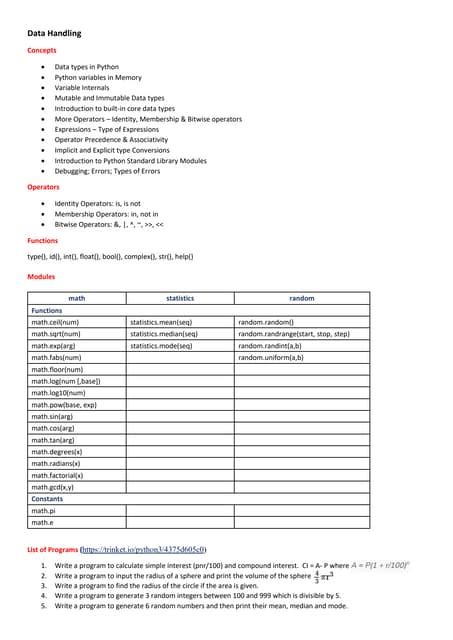 4 Data Handling Computer Shcience Pdf S Pdf