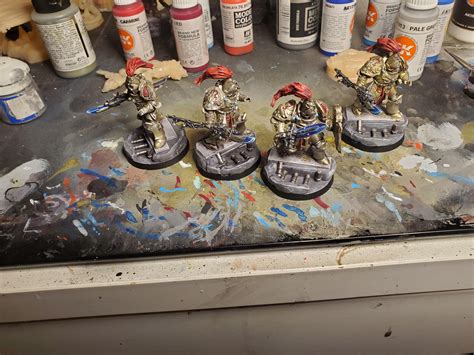 My First Custodes Models Made A Group Of 4 For Kill Team Working On Some More Troops And
