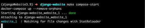 python - Django with Docker stuck on "Watching for file changes with StatReloader" - Stack Overflow