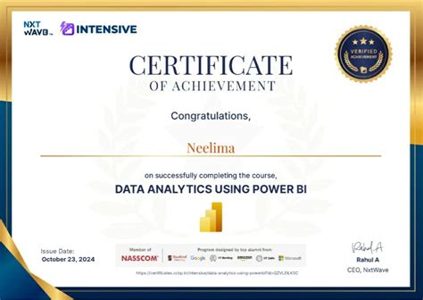 Dataanalyticsusingpowerbi Thankyounxtwave Neelima Martha