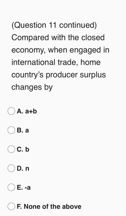 Solved The Following Graph Shows The Ppf Of Country A