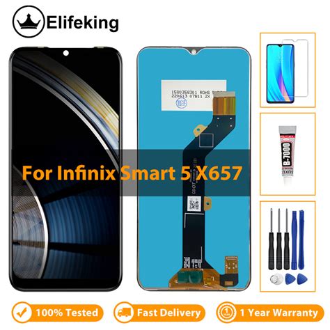 Original For Infinix Smart 5 X657 X657c Lcd Display Touch Screen Digitizer Replacement With Free