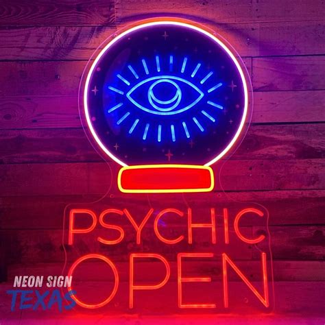 Psychic Open Neon Sign Psychic Neon Sign Neon Sign Decor Fortune Teller