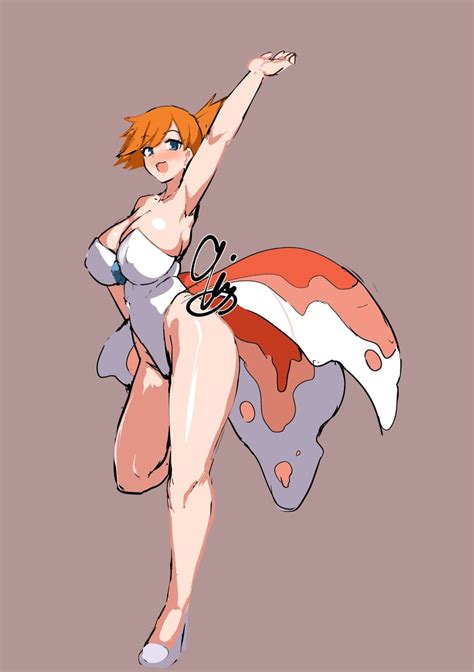 Misty And Goldeen Pokemon And 2 More Drawn By 9is Danbooru