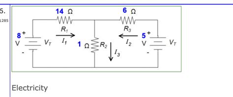 Solved Dddetermine The Current Flowing Through Resistor R1