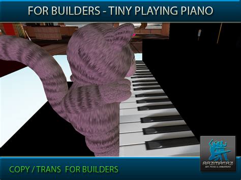 Second Life Marketplace Tiny Playing Piano Animation For Builders