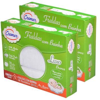 Kit 2 Caixas Fralda Com Bainha Luxo Branca Cremer 70x68 Cm 100 Algodão