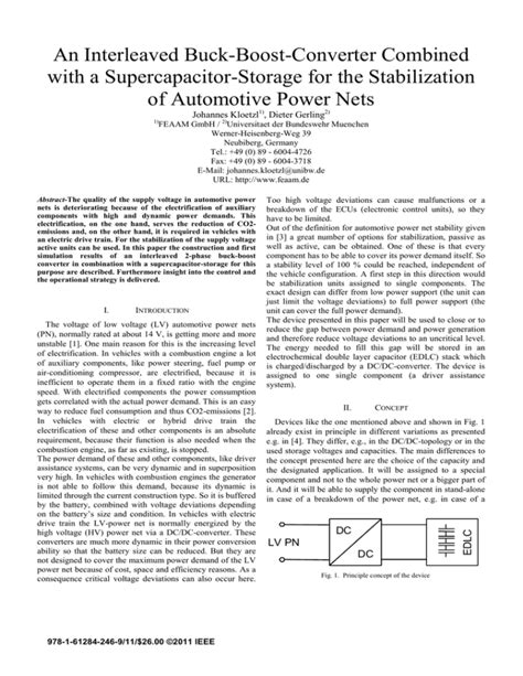 An Interleaved Buck Boost Converter Combined With A