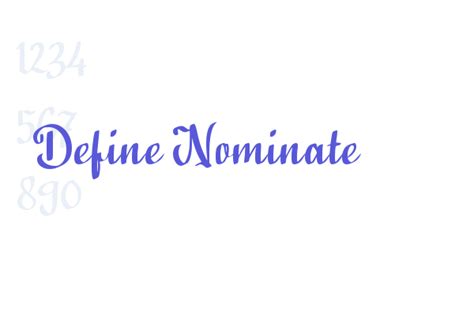 Define Nominate Font Free Download Now