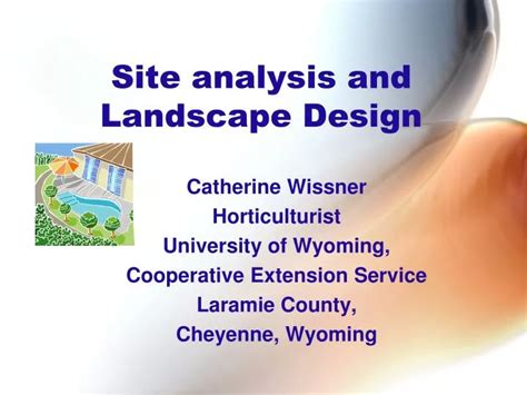 PPT Site Analysis And Landscape Design PowerPoint Presentation Free Download ID