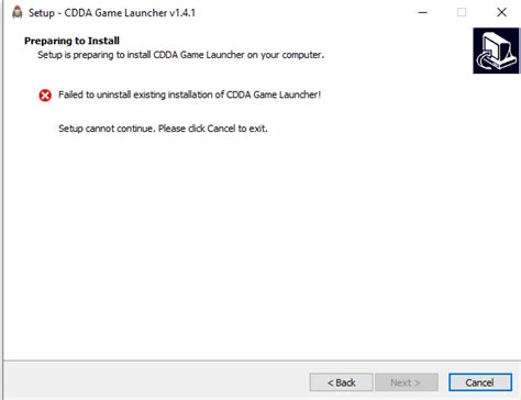 Cant Install Launcher Due To Previous Version Not Being Uninstalled Despite It Being