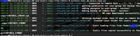 Простой бэкап базы данных Postgres и статики для небольшого Django