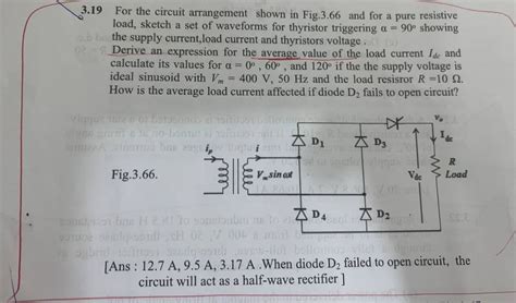 Answered 3 19 For The Circuit Arrangement Shown… Bartleby