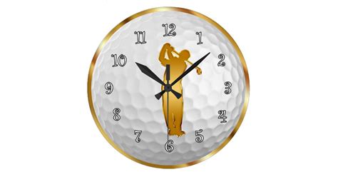 Classy Gold Acrylic Wall Clocks Zazzle