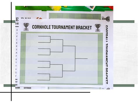 Printable Cornhole Tournament Bracket Etsy
