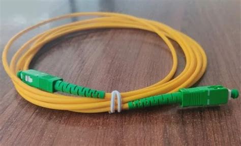 2 Core Sc Apc Patch Cords PVC Yellow At 30 In Agra ID 2850798862888
