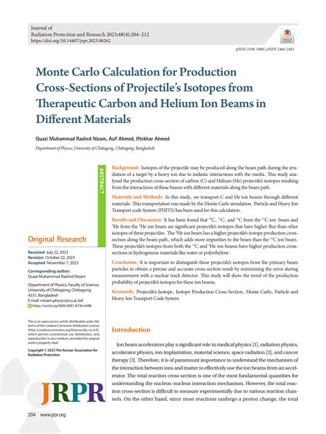 Pdf Monte Carlo Calculation For Production Cross Sections Of