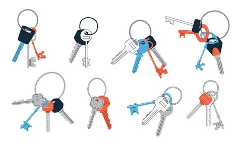 Premium Vector Bunch Of Keys Doodle Abstract Vintage And Modern Keys With Different Heads Key