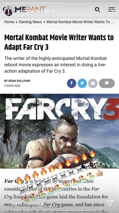 Michael Mandos Instagram Story R Farcry