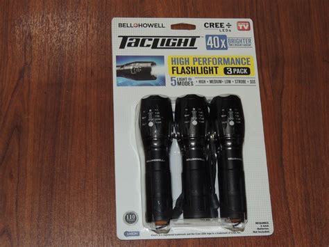 Bell And Howell Ultra Bright Led Flashlight 3 Pack Bell Howell Tac
