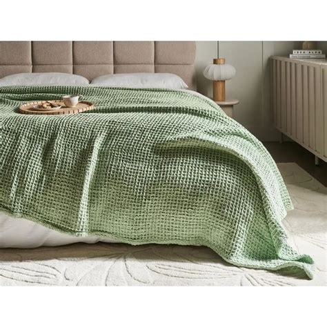 Couvre Lits Chagyl Coton 220 X 240 Cm Vert Leen Bakker