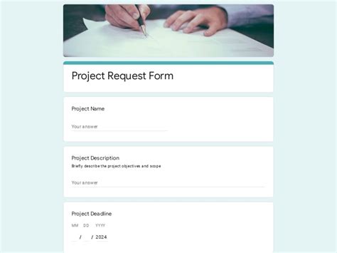 Free Project Request Form Templates For Google Forms