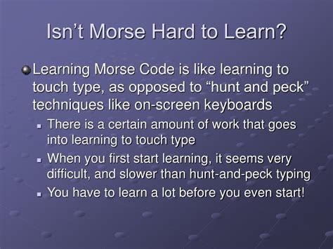 PPT Training Morse Code PowerPoint Presentation Free Download ID 6675214