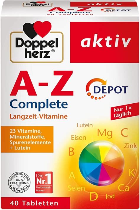 Doppelherz Doppel Herz A-z Complete Vitamin 40 Tablet Fiyatı, Yorumları ...
