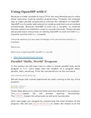 Using OpenMP With C A Beginner S Guide To Parallel Programming
