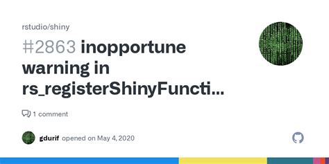 inopportune warning in rs registershinyfunction regarding null pointer