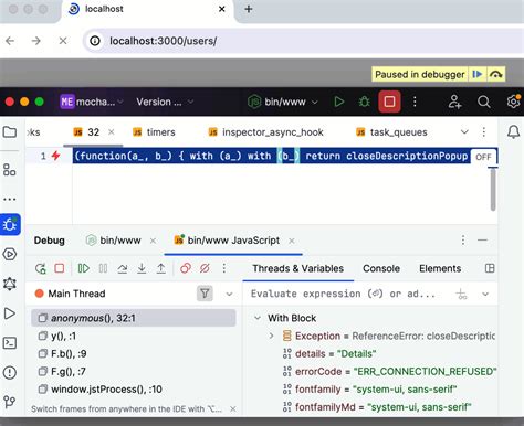 Debugging The Server And The Client Side Code Intellij Idea Documentation