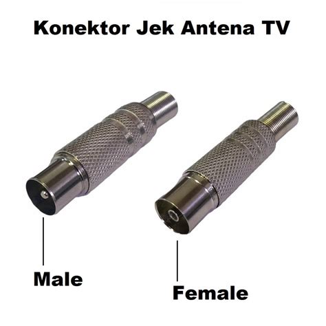 Jual Jack Konektor Jek Antena TV Male Shopee Indonesia