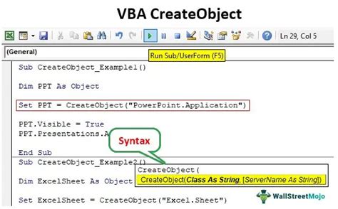 Createobject In Vba How To Use Createobject Function In Vba