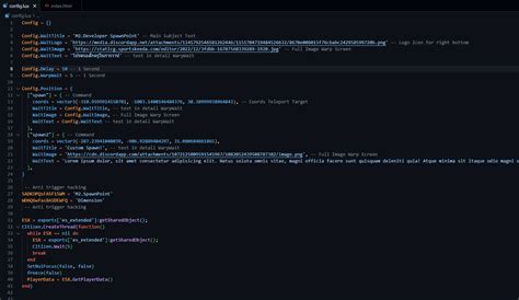 Script Esx Free M2spawnpoint Command Teleport To Coord Vag