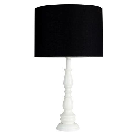 Hammond White Table Lamp With Black Shade