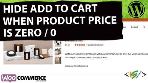 How To Hide Add To Cart Button When Product Price Is 0 In Woocommerce Wordpress Youtube