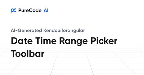 build great kendouiforangular date time range picker toolbar components