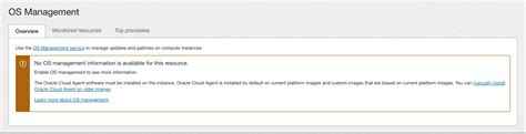 El Servicio Os Management Se Muestra Como No Disponible En Una Instancia