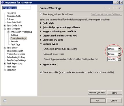How To Avoid Generics Related Warnings In Eclipse FactoryPattern