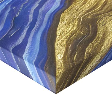 Abstract Seascape Fractured Waves 14 Canvas Print Zazzle