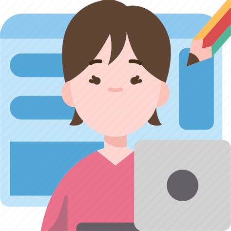 Webpage Designer Programmer Content Blogger Icon Download On