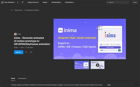inima generate animated ui motion prototype to apng keyframes