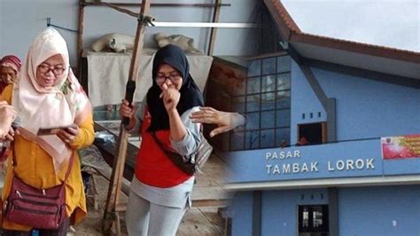 Haru Pedagang Di Pasar Tambak Lorok Semarang Nekat Ngamen Sempat