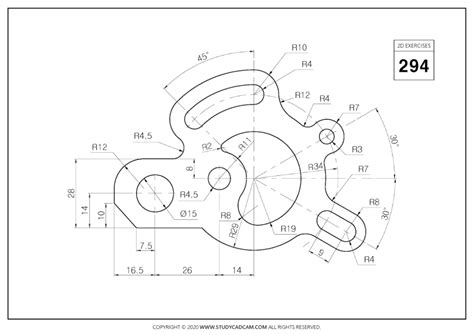 D CAD EXERCISES STUDYCADCAM Isometric Drawing Exercises Autocad Isometric Drawing